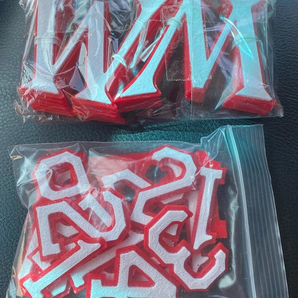 Custom 3D Baseball Helmet Decals - 3D Printed Team Logo & Number Raised ...