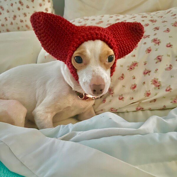 CROCHET PATTERN Frenchie Ear Warmer With Tassels - Etsy
