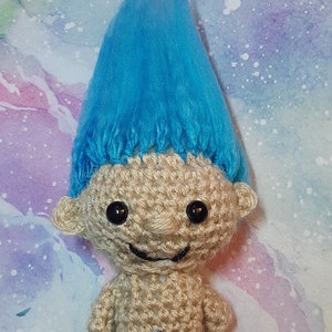 MINI Troll Pattern PDF File ONLY 90's Troll Mini Troll Amigurumi Troll ...