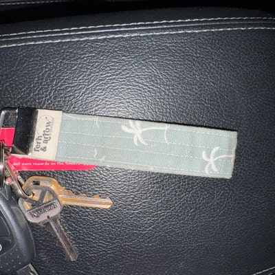 Umbrella Stripe Key Fob Wristlet Keychain - Etsy