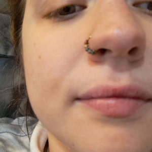 Triple Nose Ring Rose Gold Nose Ring Hoop SET OF 3 Hoops - Etsy