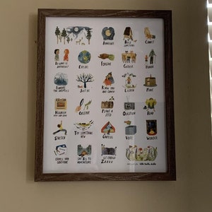 Abcs of Life Print, ABC Art Poster, Alphabet Print, Wall Art, Baby ...