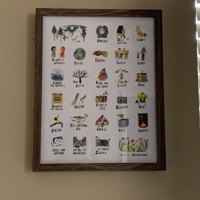 Abcs of Life Print, ABC Art Poster, Alphabet Print, Wall Art, Baby ...