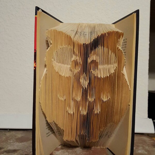 Owl Folded Book Art Pattern - Etsy