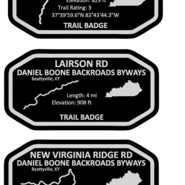 Custom Off-road Trail Badges for Jeep, Truck, Broncho, Chevy, Ford 4x4 ...
