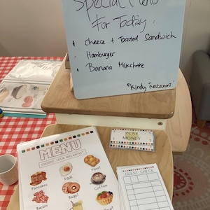 Printable Menus for Pretend Play, Imagination Props, Pretend Play ...