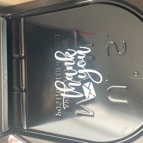 Thank You Mailbox Vinyl Decal for Postman Thank You Decal for Delivery ...