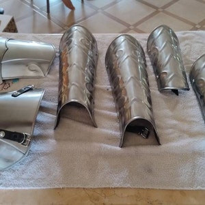 Medieval Pouldron Gorget Bracers Armor, Larp Armor, Cosplay Armor, Sca ...