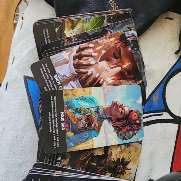 Tea Leaf Oracle Card Deck With Guidebook | 51 Tarot-sized Cards ...