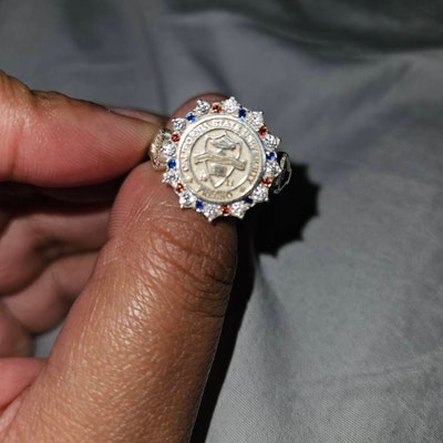 Personalized College Ring , Solid Gold College Ring , High School Ring ...