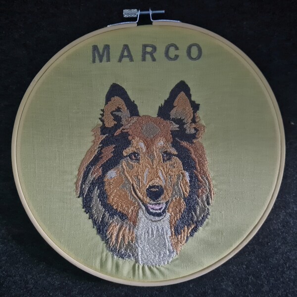 Shetland Sheepdog Embroidery Design, Machine Embroidery Pattern ...