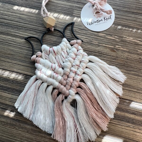 Macrame Hanging Jellyfish, Coastal Sea Creatures Decor, Nautical ...