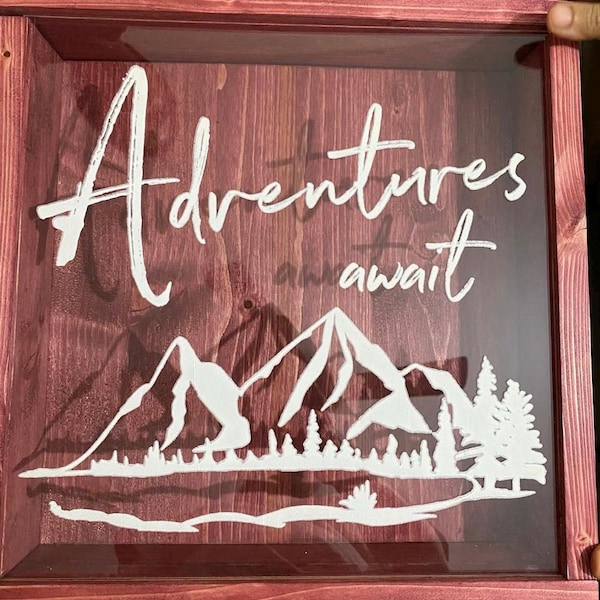 Personalized XL Shadow Box Handmade Shadow Box Rustic Shadow Box Gift ...