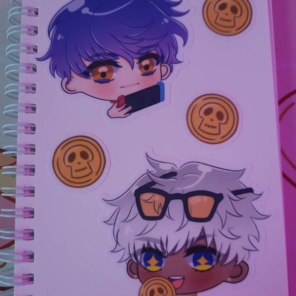 Obey Me! Shall We Date Chibis Stickers 1 & 2 | Mammon, Lucifer, Asmo ...