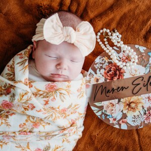 Newborn Announcement Name Card Custom Baby Name Plaque - Etsy