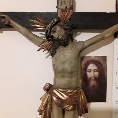 St James the Great Antique Wooden Statue Saint Jacob Greater Son of ...