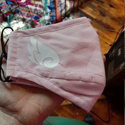 Kawaii Wings Face Mask: Three Cotton Layers Nose Wire and - Etsy