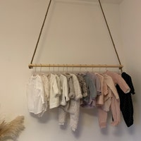 Handmade, Natural Wood, Hanging Rail! - Etsy UK
