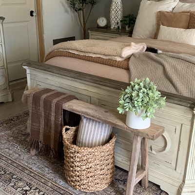 Vintage Inspired Skinny Bench, 46x5.5, Weathered Wood, Rustic Bench ...