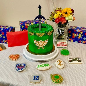 Zelda Master Sword Personalized Cake Topper | Etsy