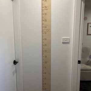 Wooden Family Height Chart Growth Chart Surname Height - Etsy Australia