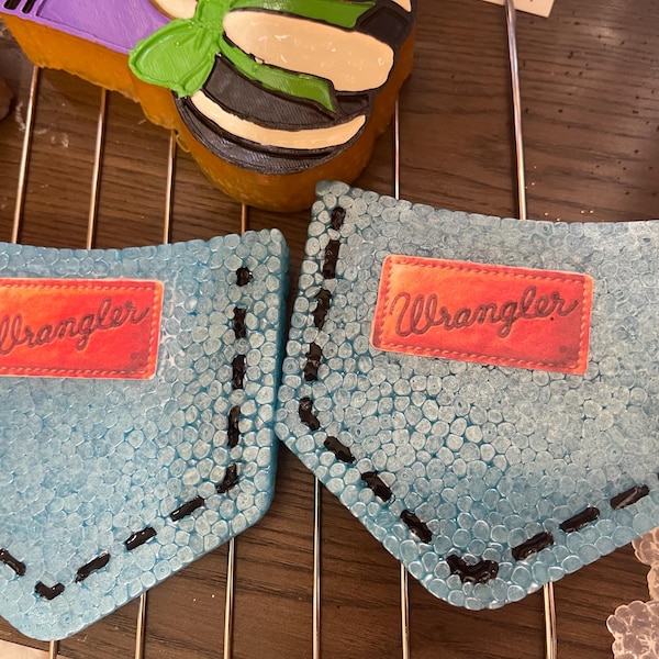 Wrangler Pocket Logo: 48 Cardstock Cutouts (2"wx1"h) - Etsy