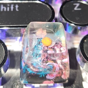 Galaxy Artisan Keycap, Space Resin Keycap, Interstellar Artisan Keycap ...