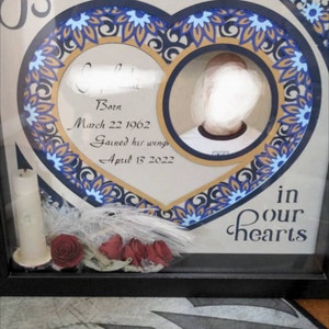 CUSTOMIZABLE 3D MEMORIAL Shadow Box Svg for Cricut for - Etsy Australia