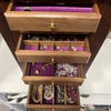 4-drawer Custom Shaker Style Jewelry Box With Necklace Hooks, Jewelry ...