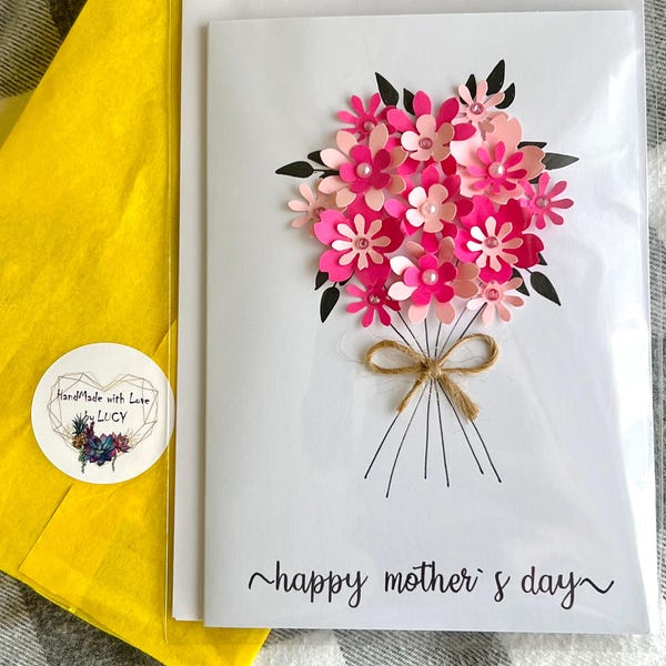 3D Cards, Mother's Day Card, Happy Mother's Day Card, Handmade Cards ...