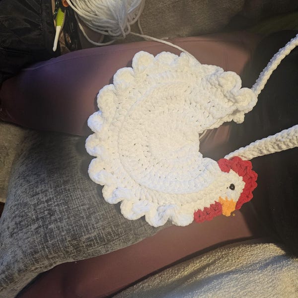 Crochet Chicken Bag Pattern Only U.S Terms - Etsy
