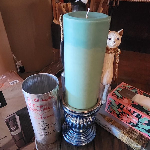 Large Candle Mold, Pillar Candle Molds, 4 Inch Candle Mold, Metal ...