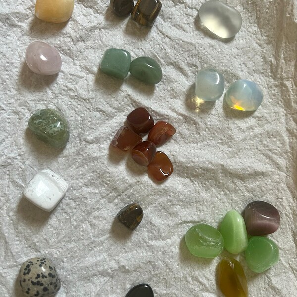 Premium One Pound Crystal Crystals Medium Tumbled Stones Beautiful Mix ...
