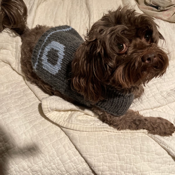 Monogram Dog Sweater, Letter Dog Sweater, Personalized Dog Sweater ...