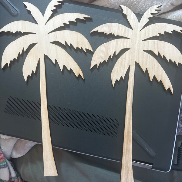 Palm Tree 001 Wooden Shape Cutout for Crafting, Home & Room Décor, and ...