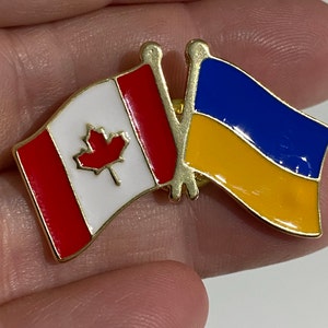 Ukraine Pin Ribbon Ukrainian Sunflower Pin Support - Etsy Canada