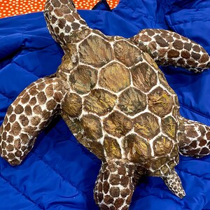 How to Make a 3D Papier Mache Green Sea Turtle - Etsy