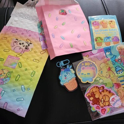 Mystery Grab Bags Surprise Kawaii Pack Discounted Art Sticker Bag Lucky ...