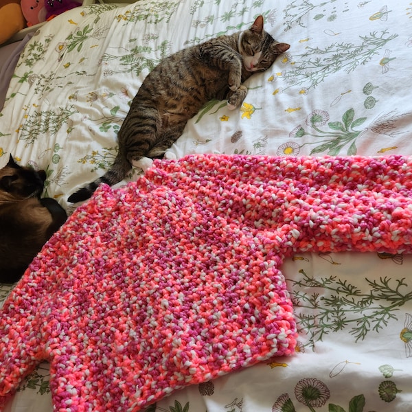 Chunky Cropped Raglan Sweater Pattern, Beginner Friendly Crochet ...