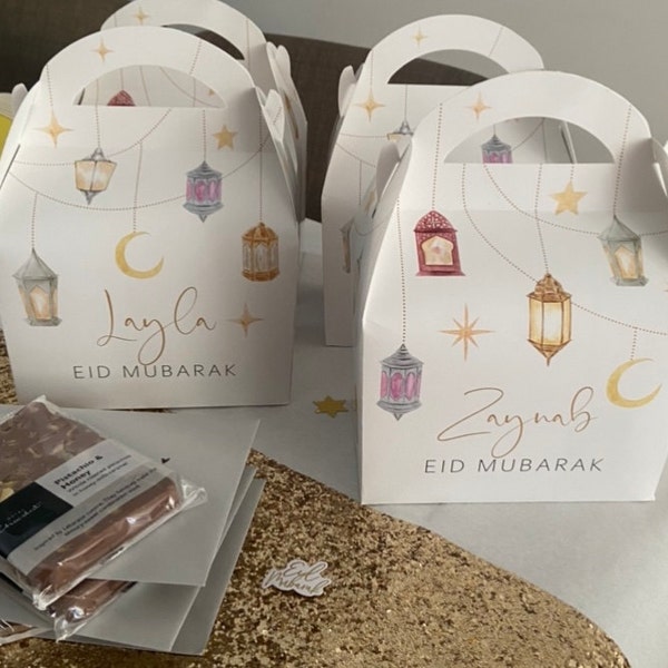 Personalized Eid Mubarak Party Favor Box: Ramadan Celebration Gift - Etsy