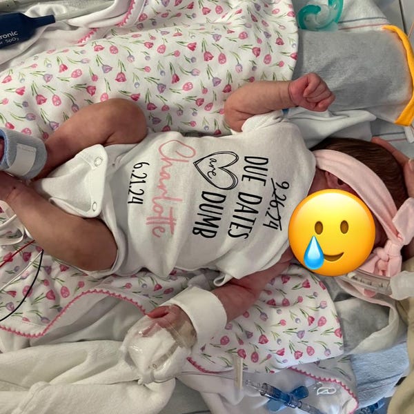 Due Dates Are Dumb Onesie®, NICU Baby Outfit, Preemie Baby Clothes ...