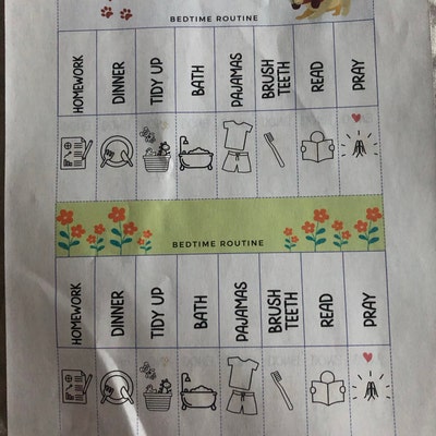 Editable Morning Routine Chart, Printable Folding / Flip Chart : Kids ...