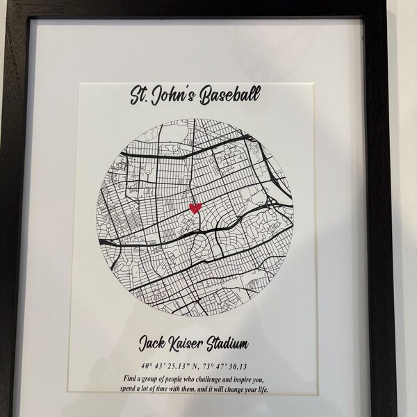 Personalised Map Print, Custom Couples Gift, Customised Travel Wall Art ...