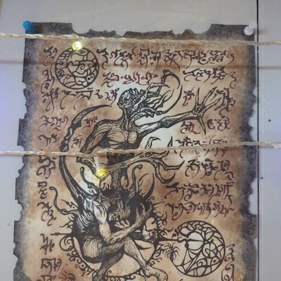 ELDRITCH DEVIL Cthulhu Larp Necronomicon Scrolls Dark Occult - Etsy