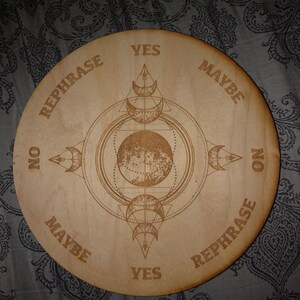 Triple Moon Pendulum Board Triple Moon Divination Board Altar ...