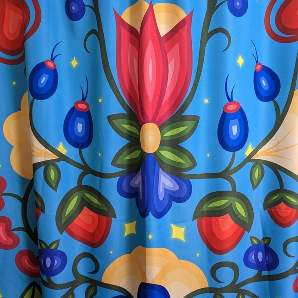 Framed Print • Sunset Ojibwe Floral • Ojibwa Native American Woodland ...