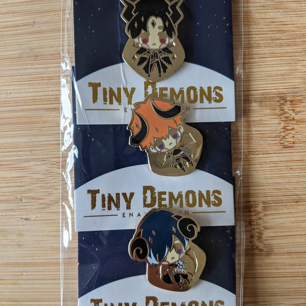 Tiny Demons Hard Enamel Pins - Etsy UK