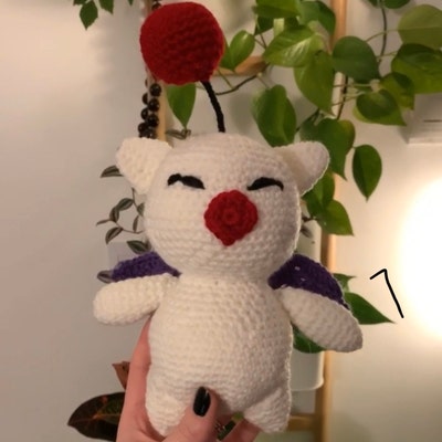 Moogle Crochet Pattern. This Cute Moogle From FF14 is Not Hard to Make ...