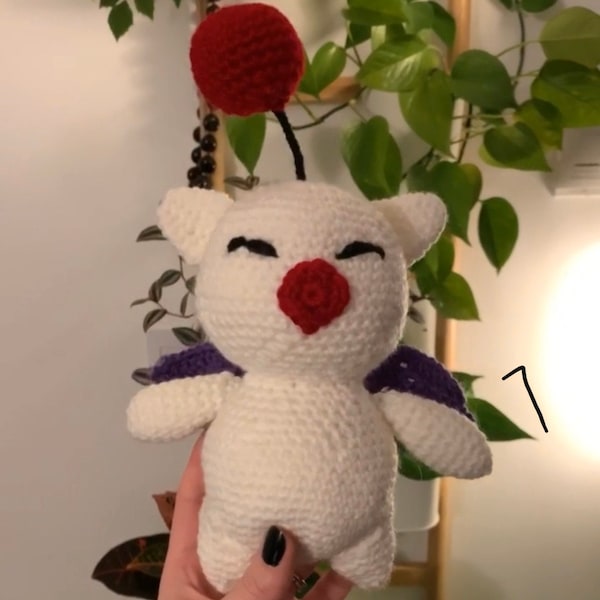 Moogle Crochet Pattern. This Cute Moogle From FF14 is Not Hard to Make ...