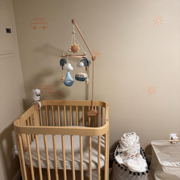 Baby Crib Mobile Hanger Set, Baby Mobile Crib Holder for Nursery, Baby ...